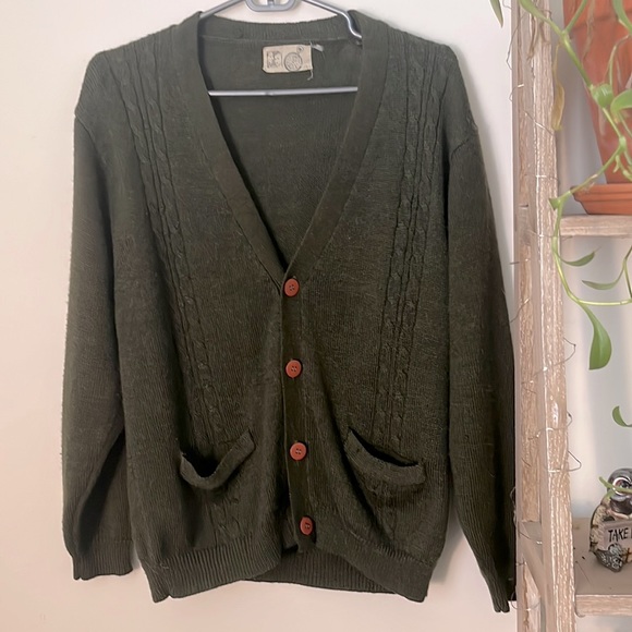 Sweaters | Olive Green Cardigan | Poshmark
